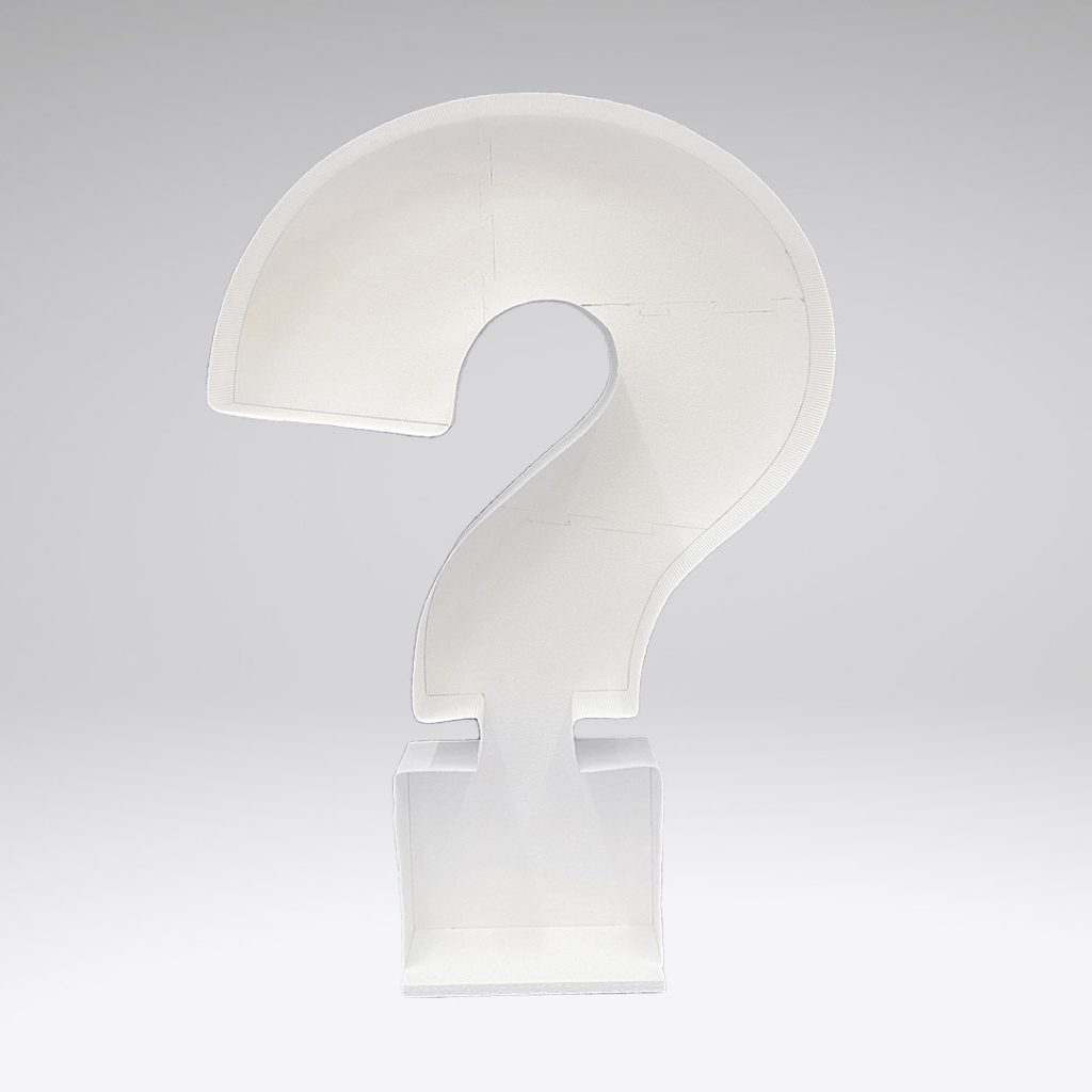 Semnul intrebarii "?" - forma cadru din polistiren, pentru baloane ...
